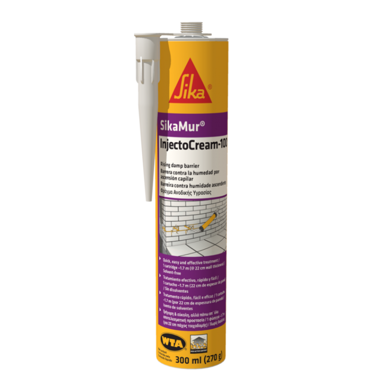 SikaMur® InjectoCream-100 #EN128, Waterproofing Rising damp ...