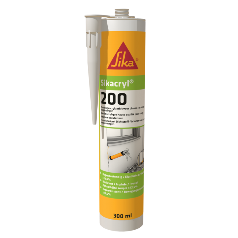 Sikacryl® 200 #EN145, Sealing-Bonding Sealants, Domochemica