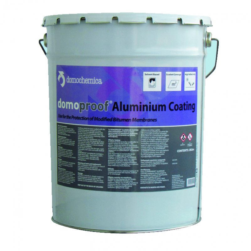 Domoproof Aluminium Coating #GR69, Στεγανοποίηση Επαλειφόμενα Ασφαλτικά ...