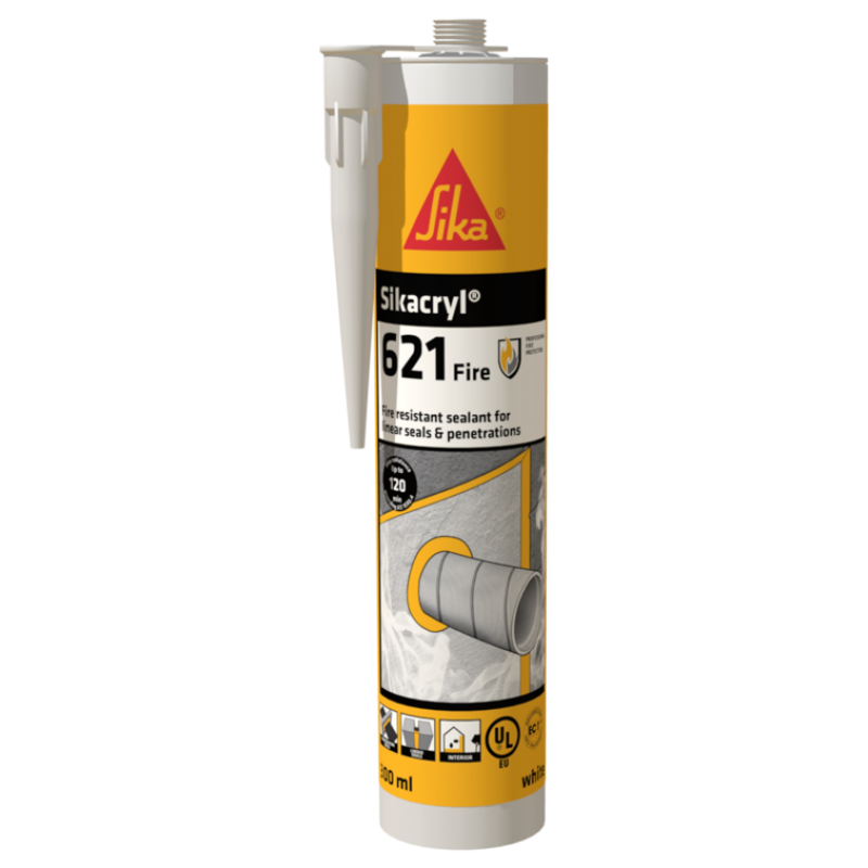 Sikacryl® 621 Fire #EN626, Sealing-Bonding Sealants, Domochemica